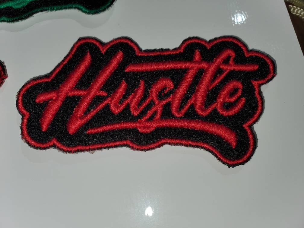 Hustle 3D Puff Embroidery Design - Etsy