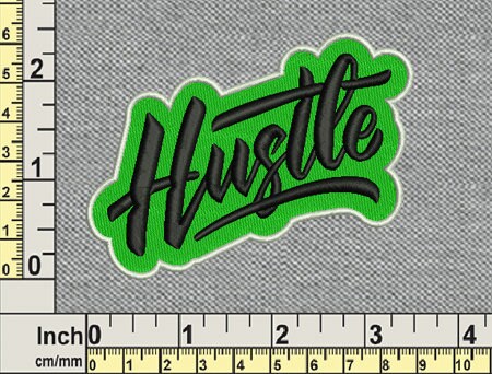 Hustle 3D Puff Embroidery Design - Etsy