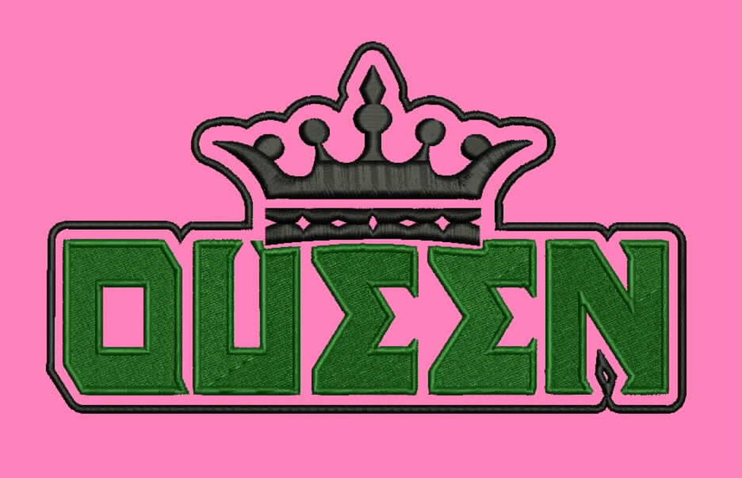 Queen With Crown Embroidery Design - Etsy