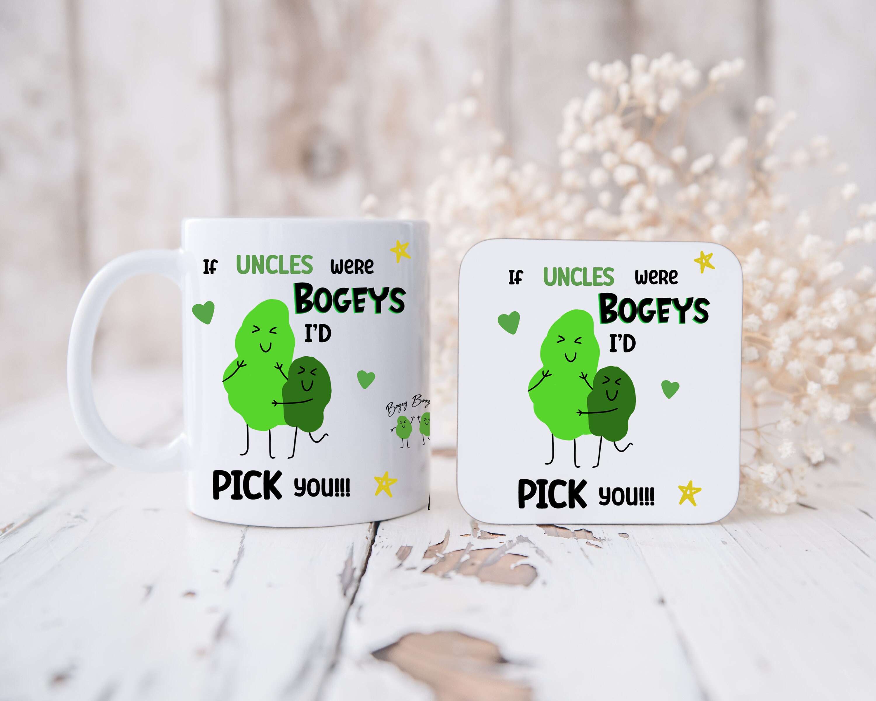 I'd Pick You Bogey Mug and Coaster Father Uncle - Etsy UK