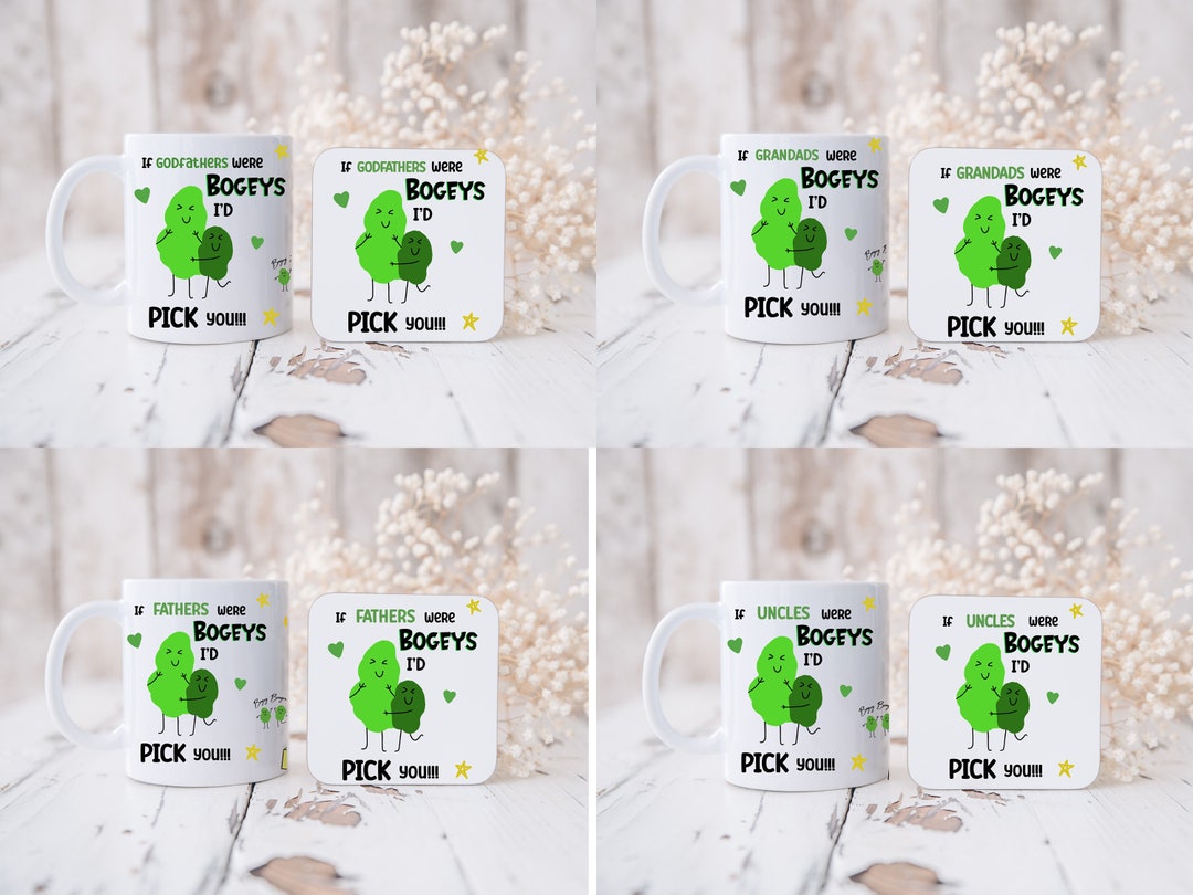 I'd Pick You Bogey Mug and Coaster Father Uncle - Etsy UK