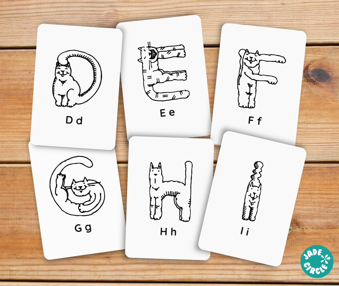 Alphabet Flashcards for Kids ABC Cards for Toddlers and Preschoolers ...