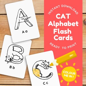 Alphabet Flashcards for Kids ABC Cards for Toddlers and Preschoolers ...