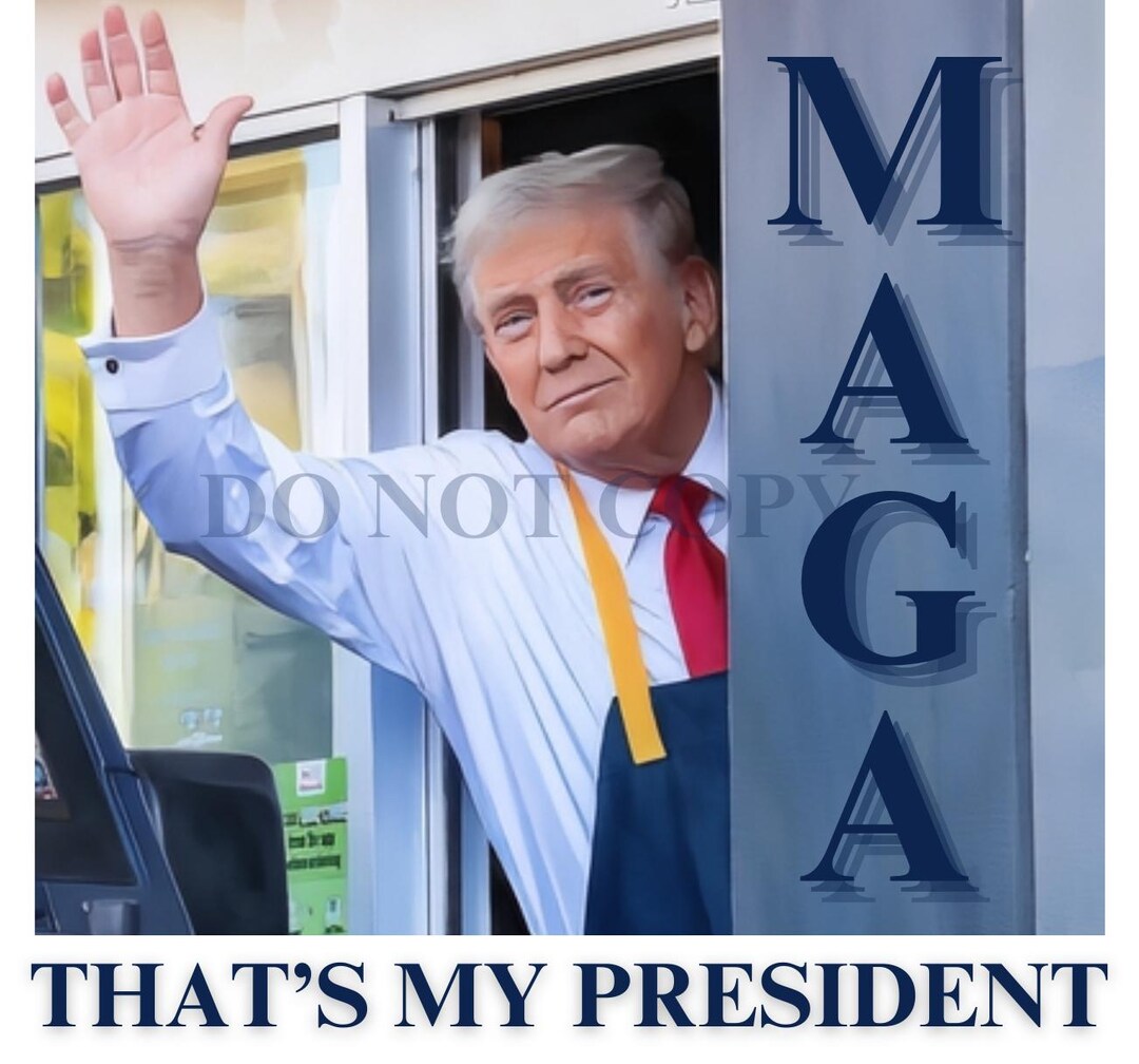Trump Png, Trump Drive Thru Png, MAGA Png, Donald Trump Png, Watercolor ...