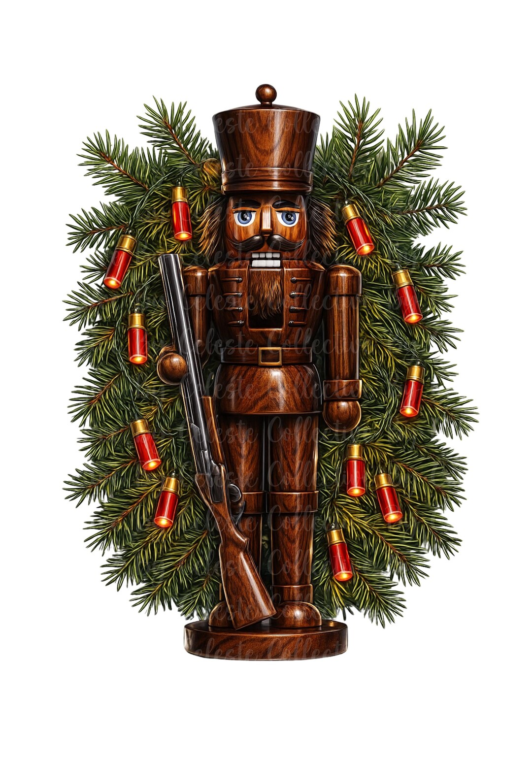 Wooden Hunter Nutcracker PNG, Christmas Nutcracker, Hunting Nutcracker ...