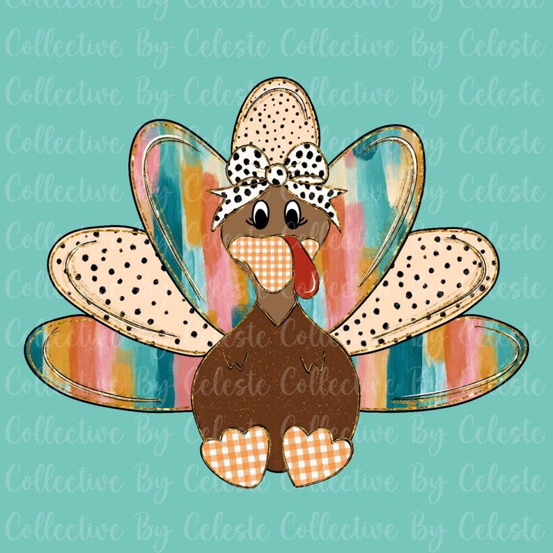 Colorful Turkey PNG, Thanksgiving Png, Thanksgiving Digital Download ...