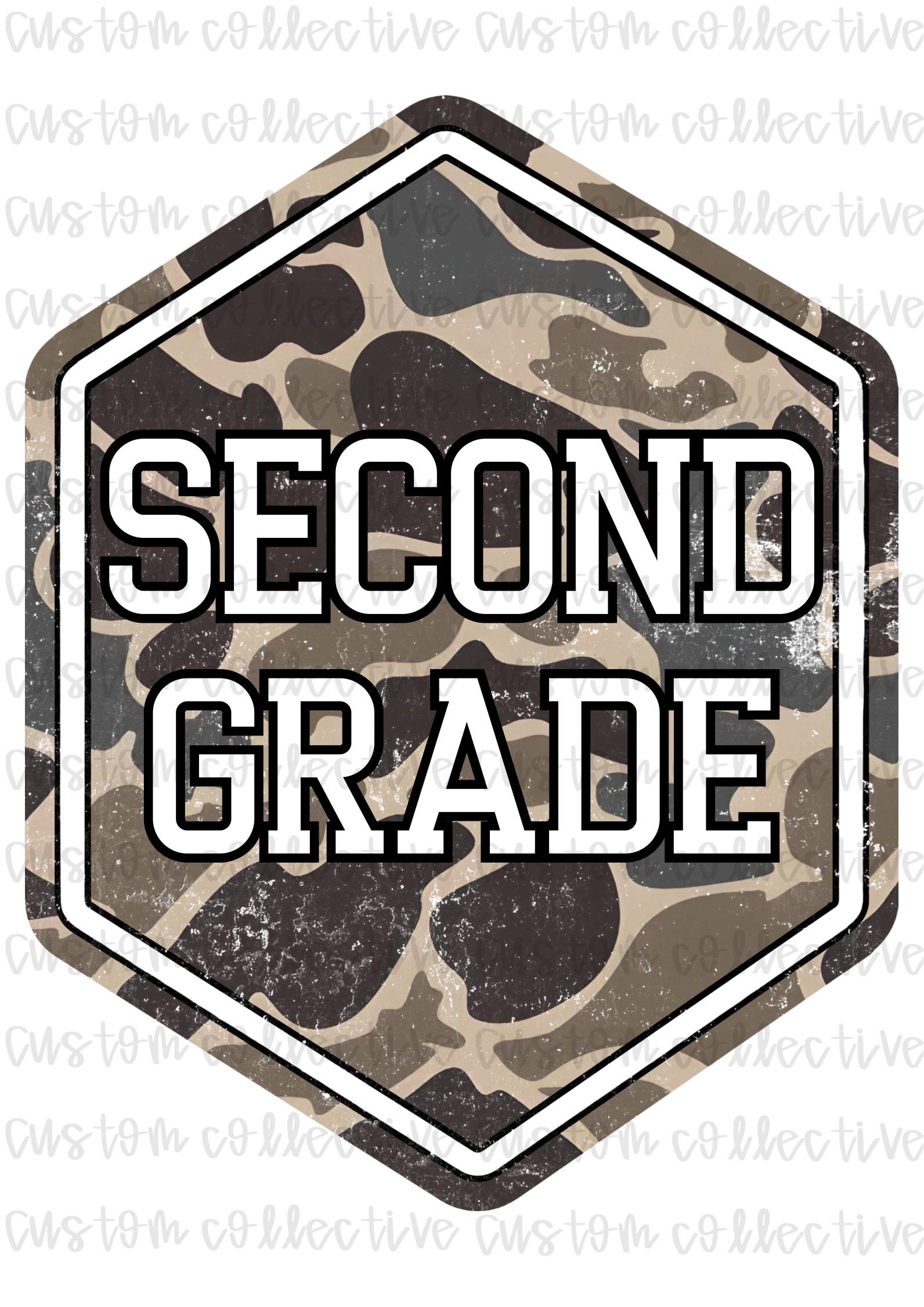 Second Grade Png, Back to School Png, Boys School Png, Camo School Png ...