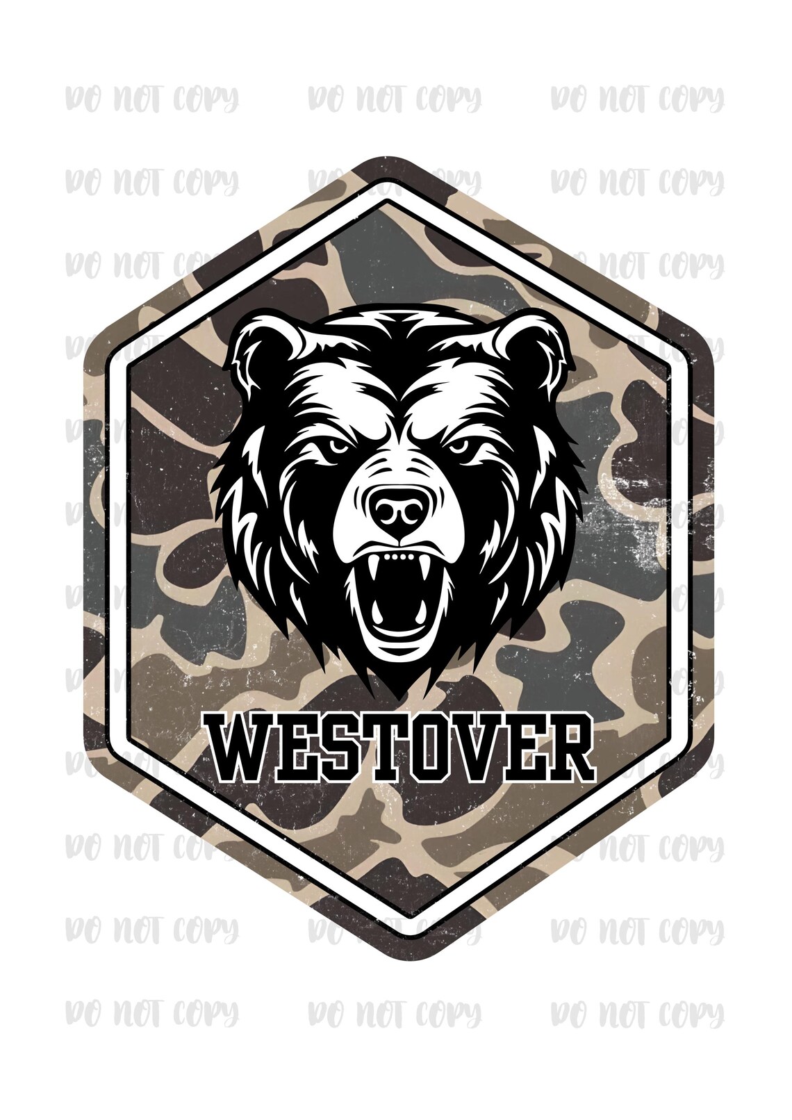 Westover PNG School Mascot Bears - Etsy