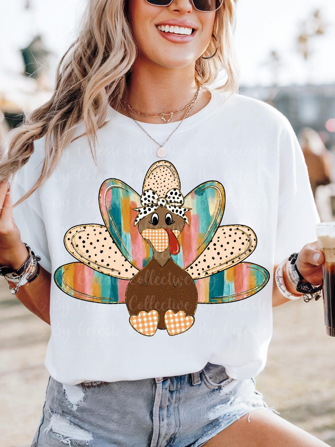 Colorful Turkey PNG, Thanksgiving Png, Thanksgiving Digital Download ...