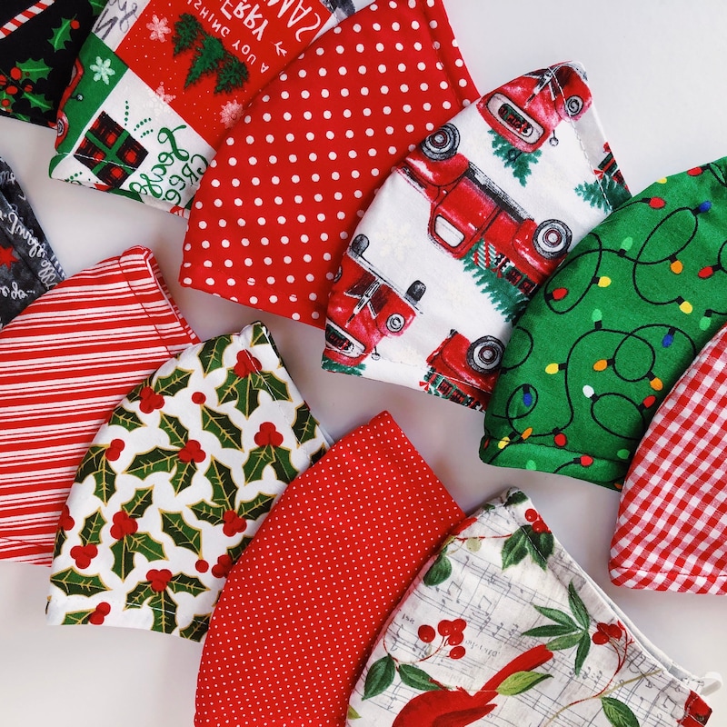 Christmas Face Masks - Etsy