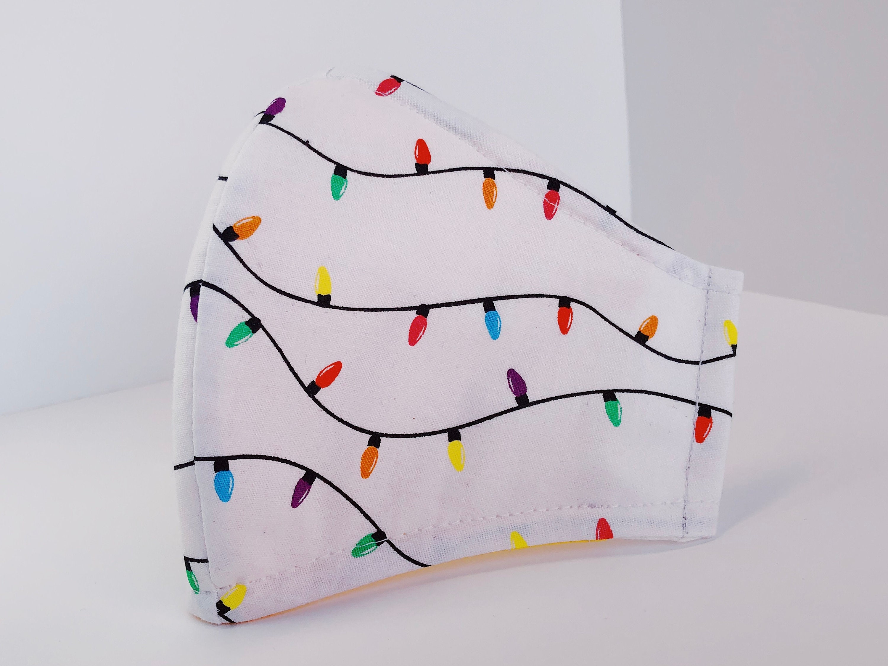 Christmas Collection 2: Print Fabric Cotton Face Masks + Adjustable Ear ...