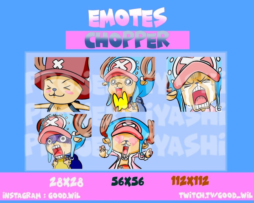 One Piece Emotes for Streaming - Twitch, Discord, Youtube - Etsy