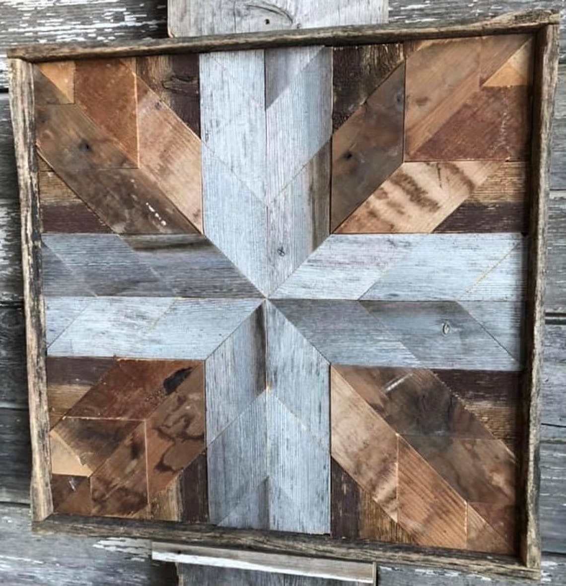 Barnboard Patterned Wood Art Piece - Etsy