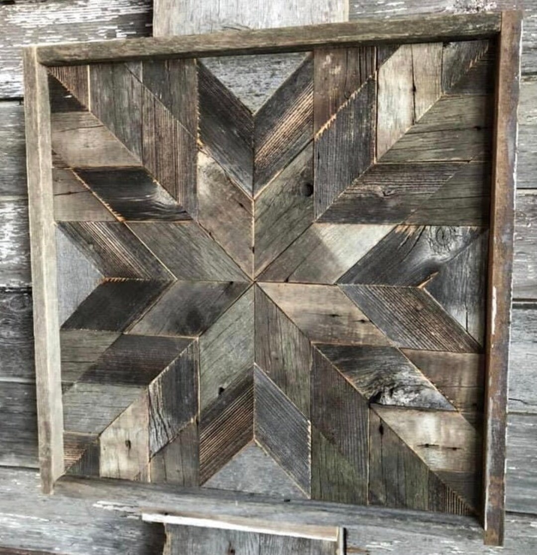 Barnboard Patterned Wood Art Piece - Etsy