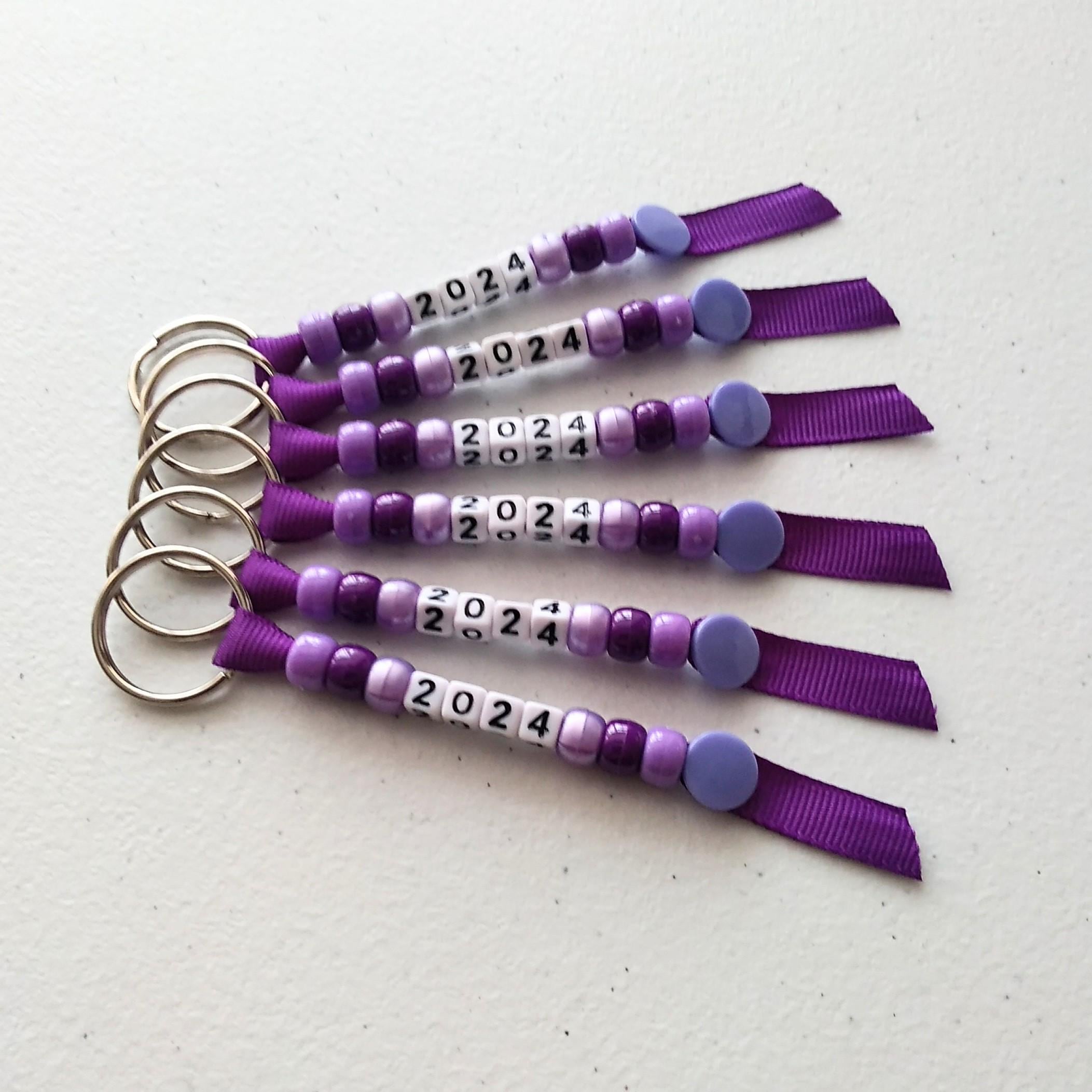 Personalised Purple Keychain, Book Bag Name Tag, Lunch Bag Name Label ...