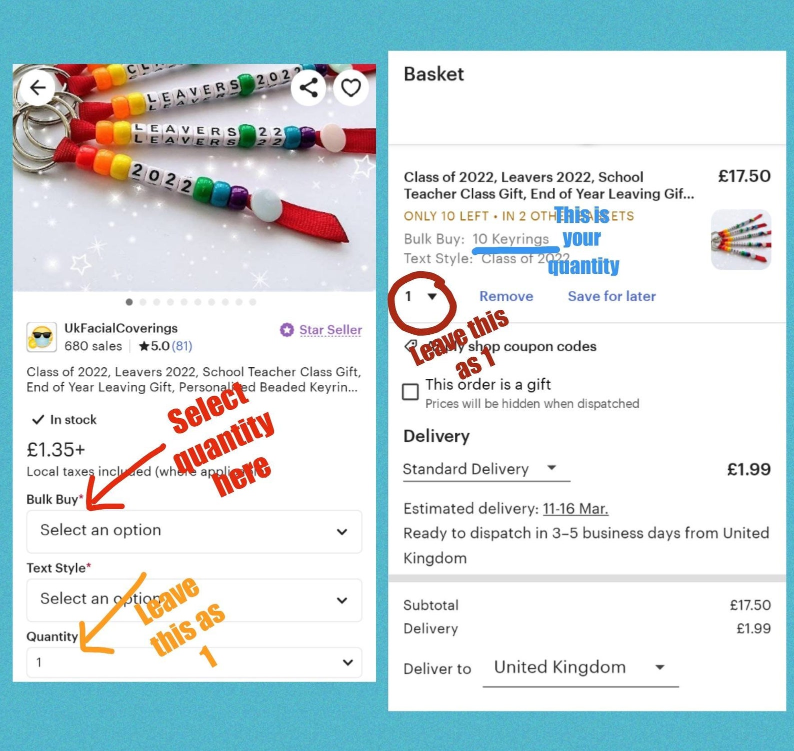 School Teacher Class Gift Personalised Beaded Keyring - Etsy UK