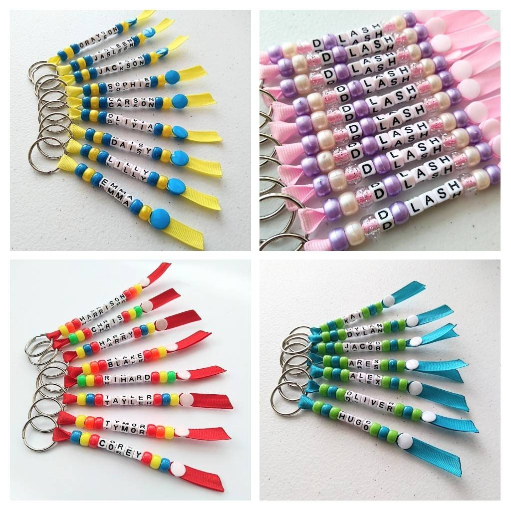 School Teacher Class Gift Personalised Beaded Keyring - Etsy UK