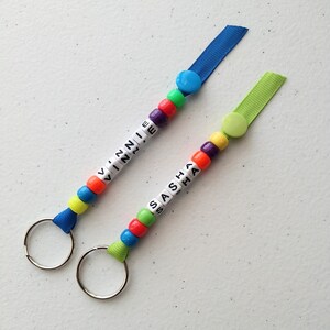 Personalised NEON Keyring, End of Year Gifts for Students, School ...