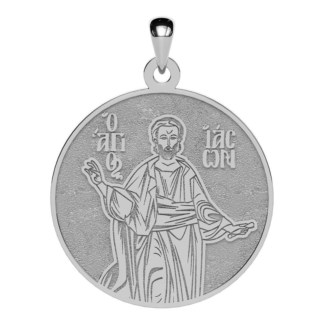 Saint Jason (Ιason) the Apostle Greek Orthodox Icon Round Medal - Etsy