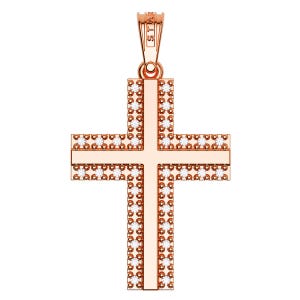 Christian Baptism Cross With Pavé Outline - Etsy