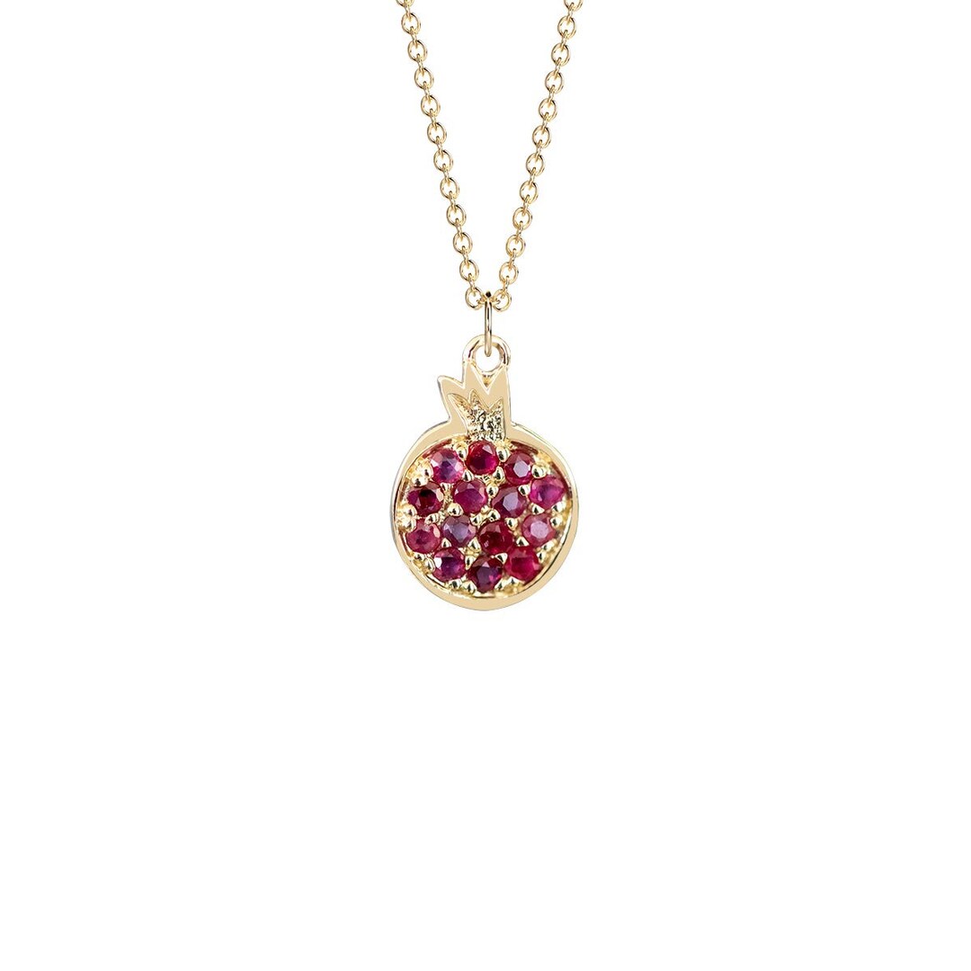 Pomegranate Ruby Necklace - Etsy