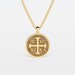 Men's Greek Cross Disc Necklace - Etsy
