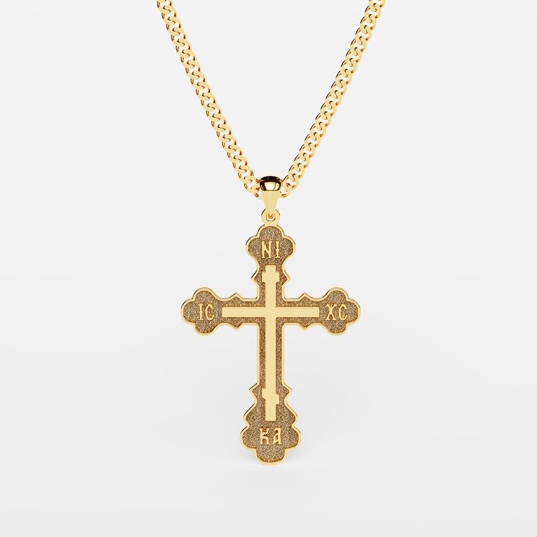 Men’s Greek Cross Necklace - Etsy