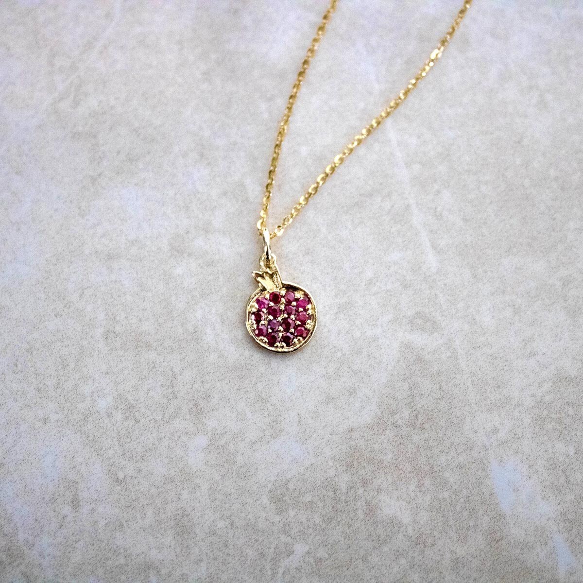 Pomegranate Ruby Necklace | Etsy