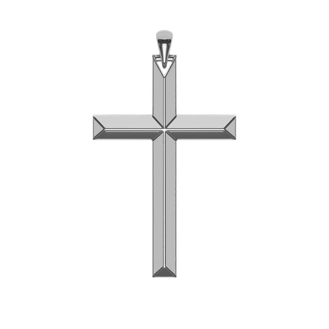 Men's Knife Edge Cross Necklace - Etsy