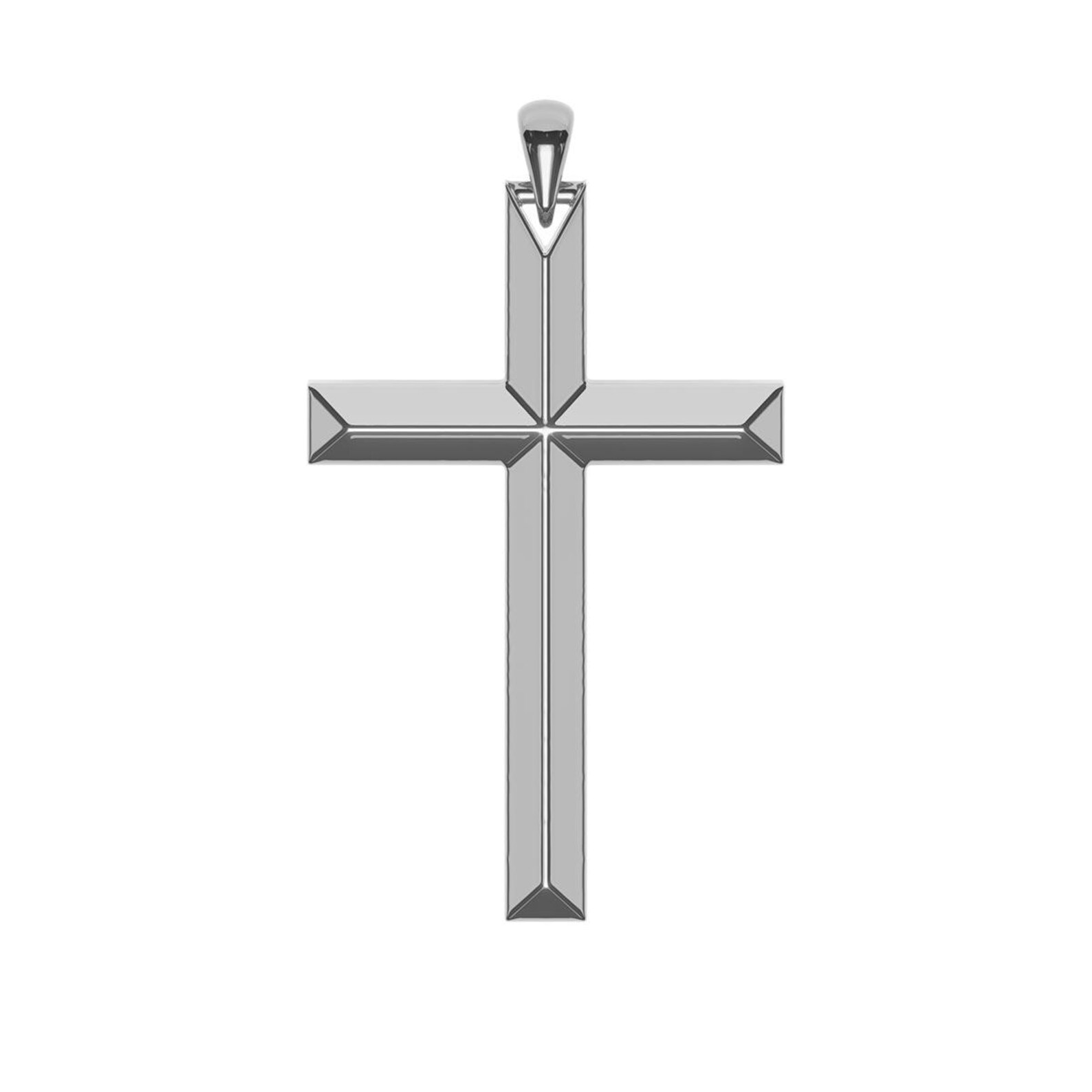 Men's Knife Edge Cross Necklace - Etsy