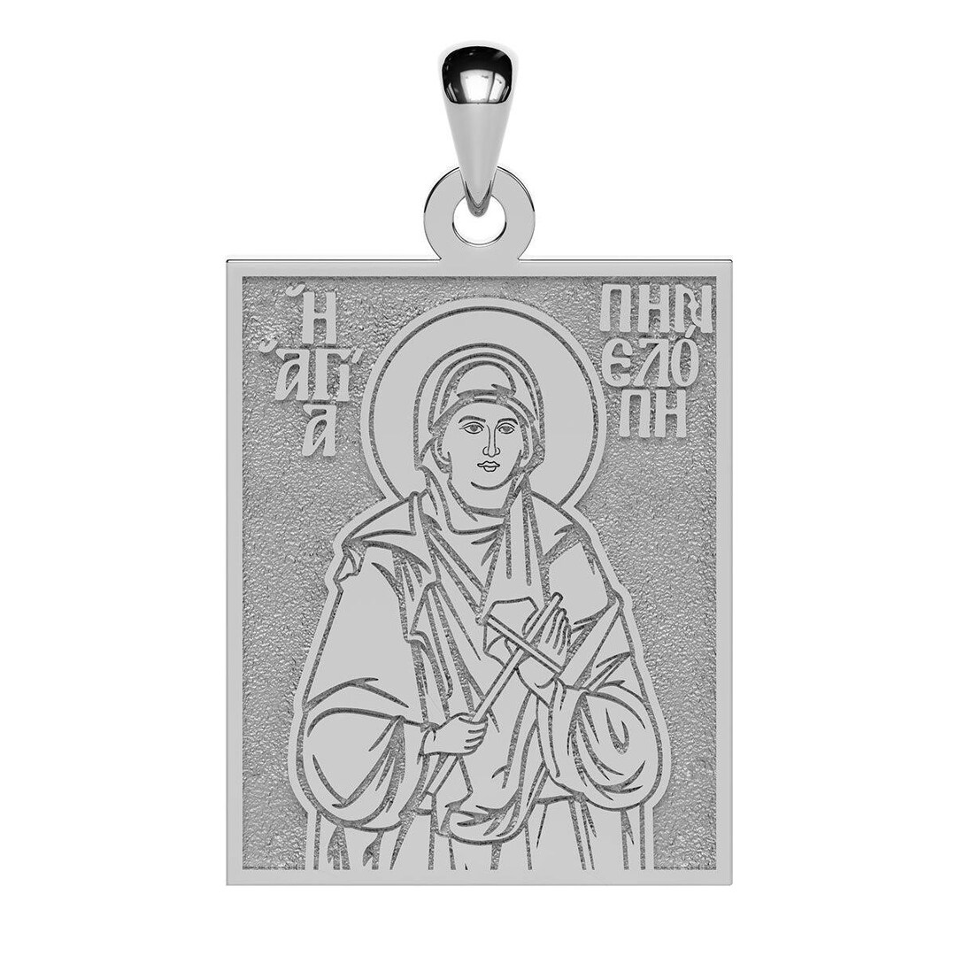 Saint Penelope Greek Orthodox Icon Tag Medal - Etsy