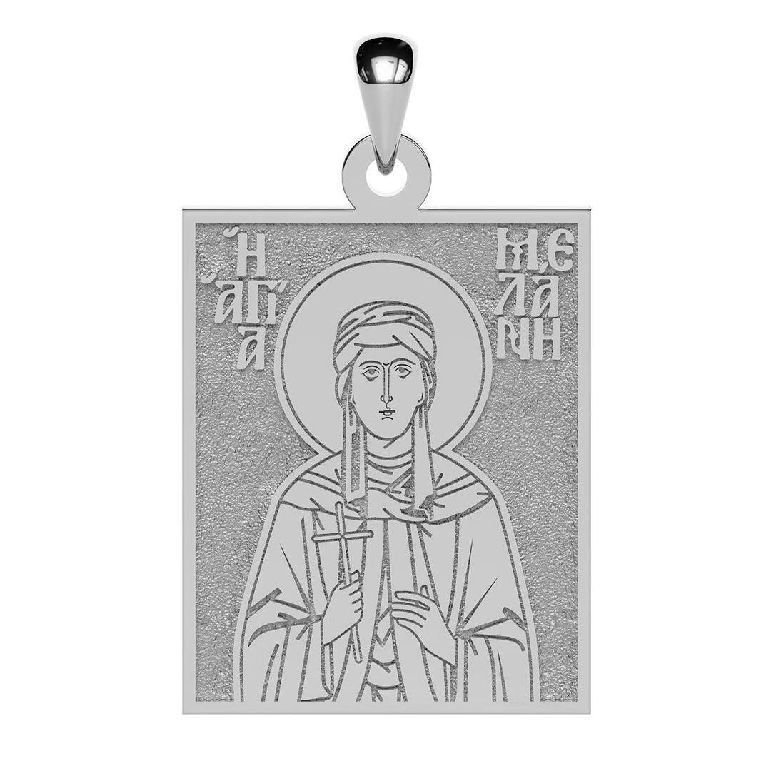 Saint Melanie melania the Martyr Greek Orthodox Icon Tag Medal - Etsy