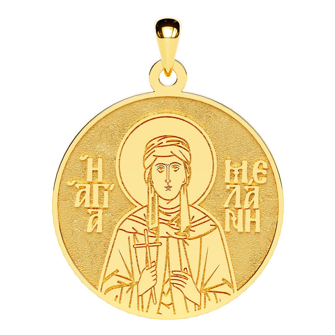 Saint Melanie melania the Martyr Greek Orthodox Icon Round Medal - Etsy