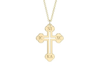 Greek Cross Necklace | Etsy