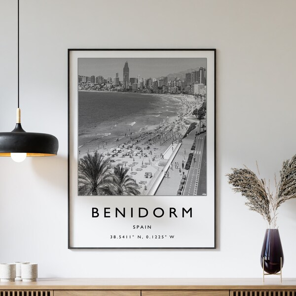 Benidorm Travel Poster - Etsy