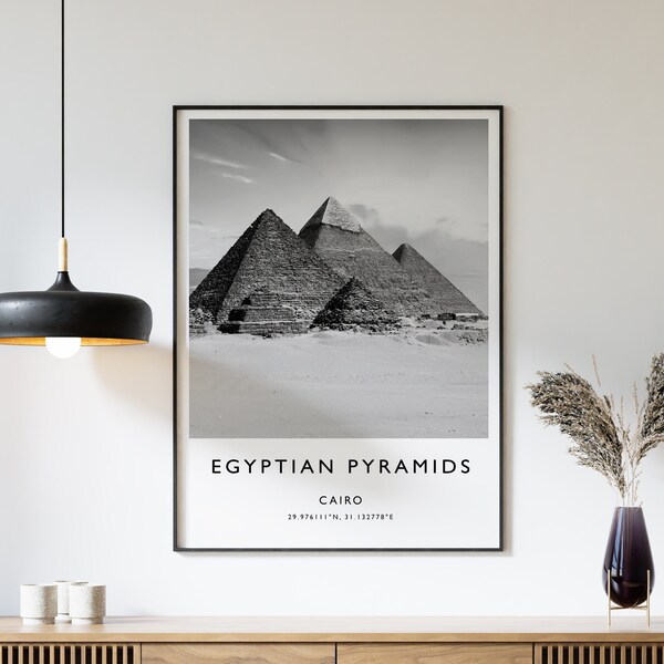 Egypt Pyramids Poster - Etsy