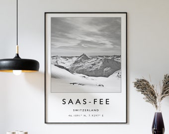 Saas Fee Poster - Etsy