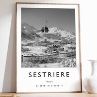 Sestriere Wall Art - Sestriere Vialattea Ski Area Poster - Sestriere ...
