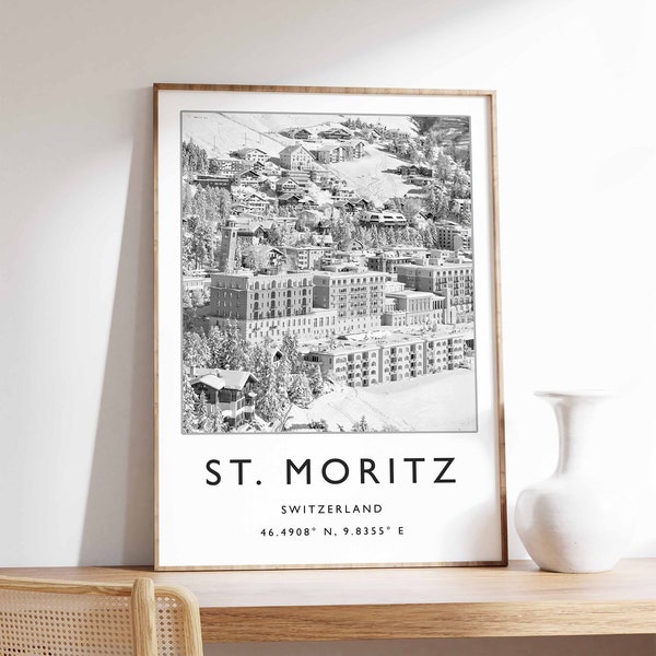 St Moritz Poster - Etsy