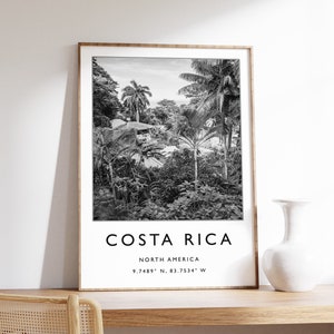 Costa Rica Travel Print, Costa Rica Travel Poster, Latin American ...