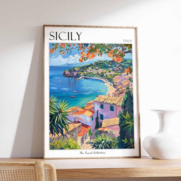 Sicily Poster - Etsy UK