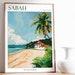 Sabah Poster, Malaysia Travel Print, Malaysian Decor, Asia Travel ...