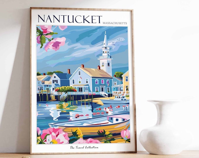 Summer Cottage: Coastal Cottage Art,nantucket Watercolor Print, Coastal ...