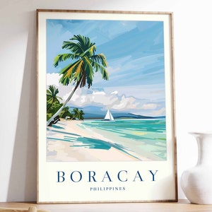 Boracay Poster, Boracay Travel Print, Philippines Wall Art, Filipino ...