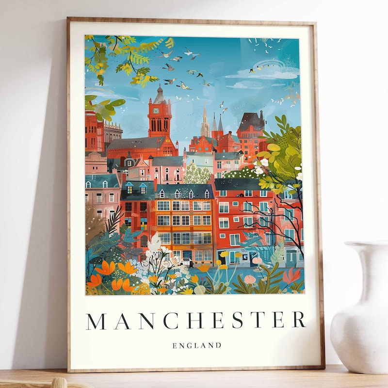 Manchester Print - Etsy UK