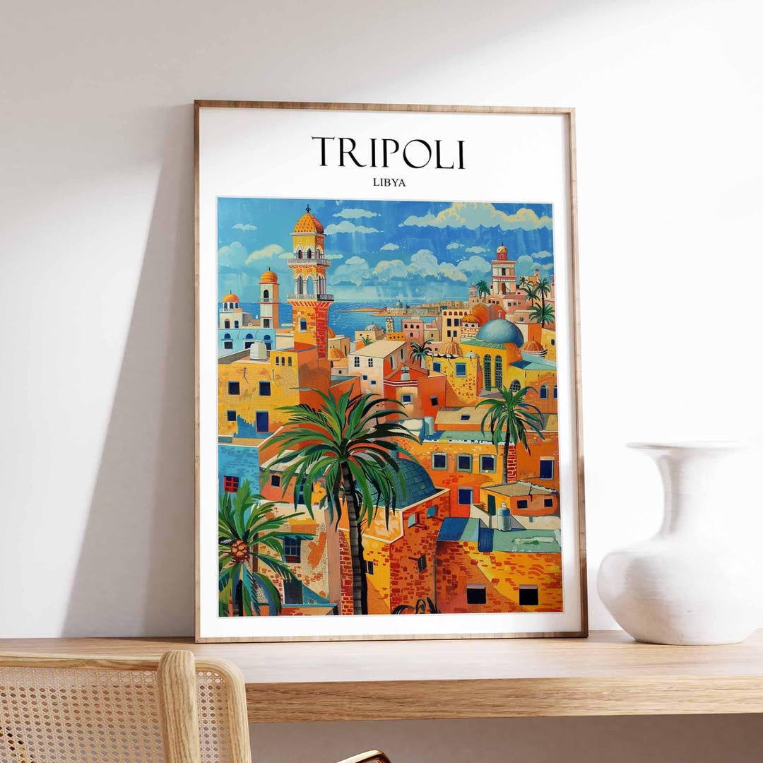 Tripoli Poster, Libya Poster, Tripoli Wall Art, Tripoli Print, Libya ...