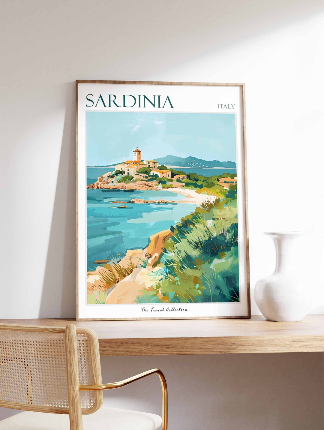 Sardinia Poster, Sardinia Travel Print, Italian Travel Poster, Sardinia ...