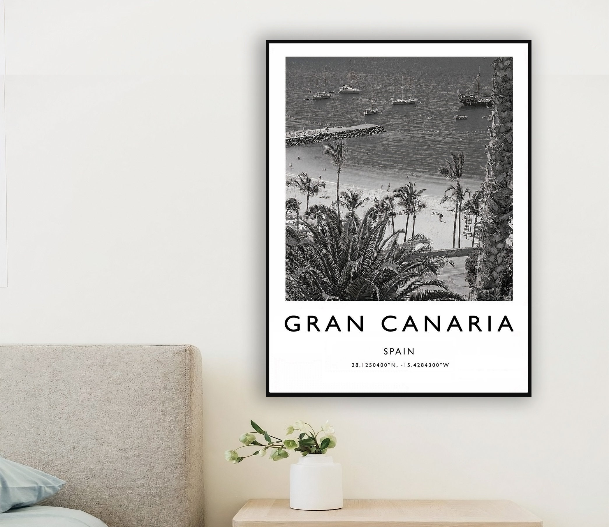 Gran Canaria Poster Gran Canaria Print Spain Poster Travel | Etsy