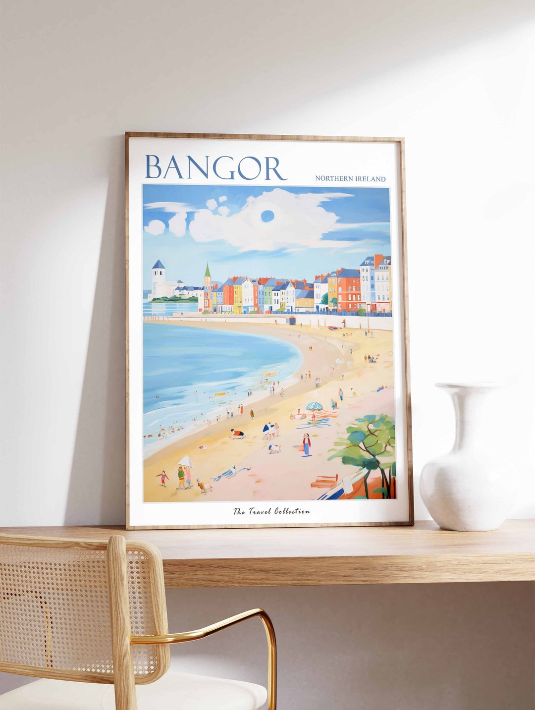Bangor Poster, Bangor Travel Print, Northern Ireland Poster, Irish ...
