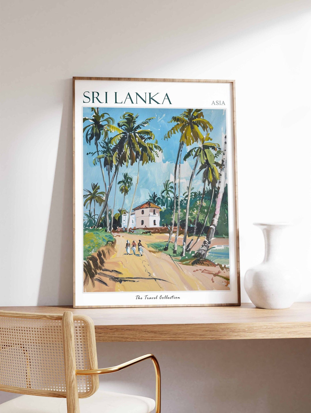 Sri Lanka Poster, Sri Lanka Travel Print, Sri Lankan Decor, Tropical ...